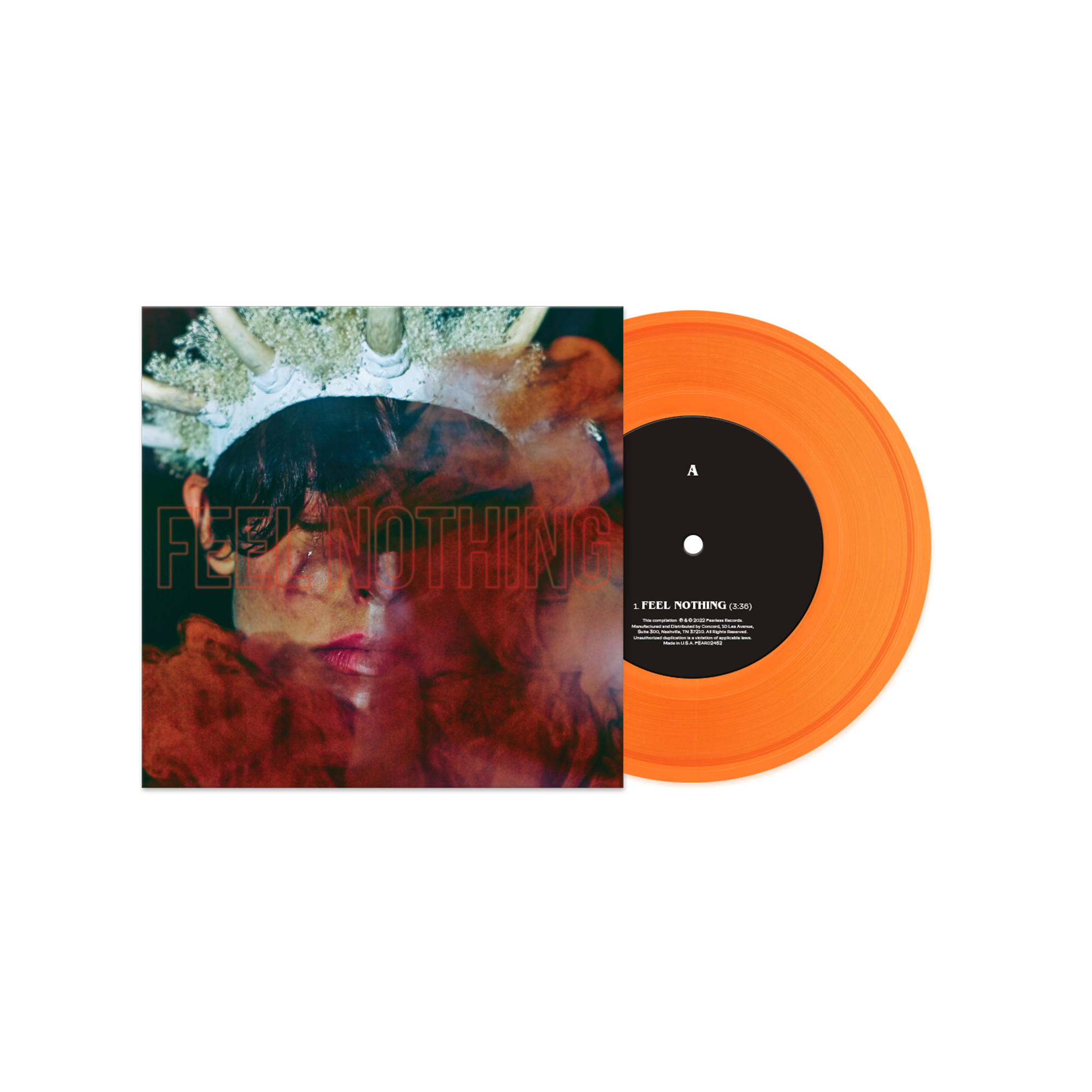 The Plot In You – "Feel Nothing" Translucent Orange 7" Vinyl – Fearless ...